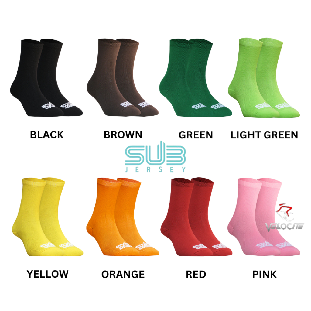 Jual Subjersey Basic Socks Collection Kaos Kaki Cycling Gowes Sub ...