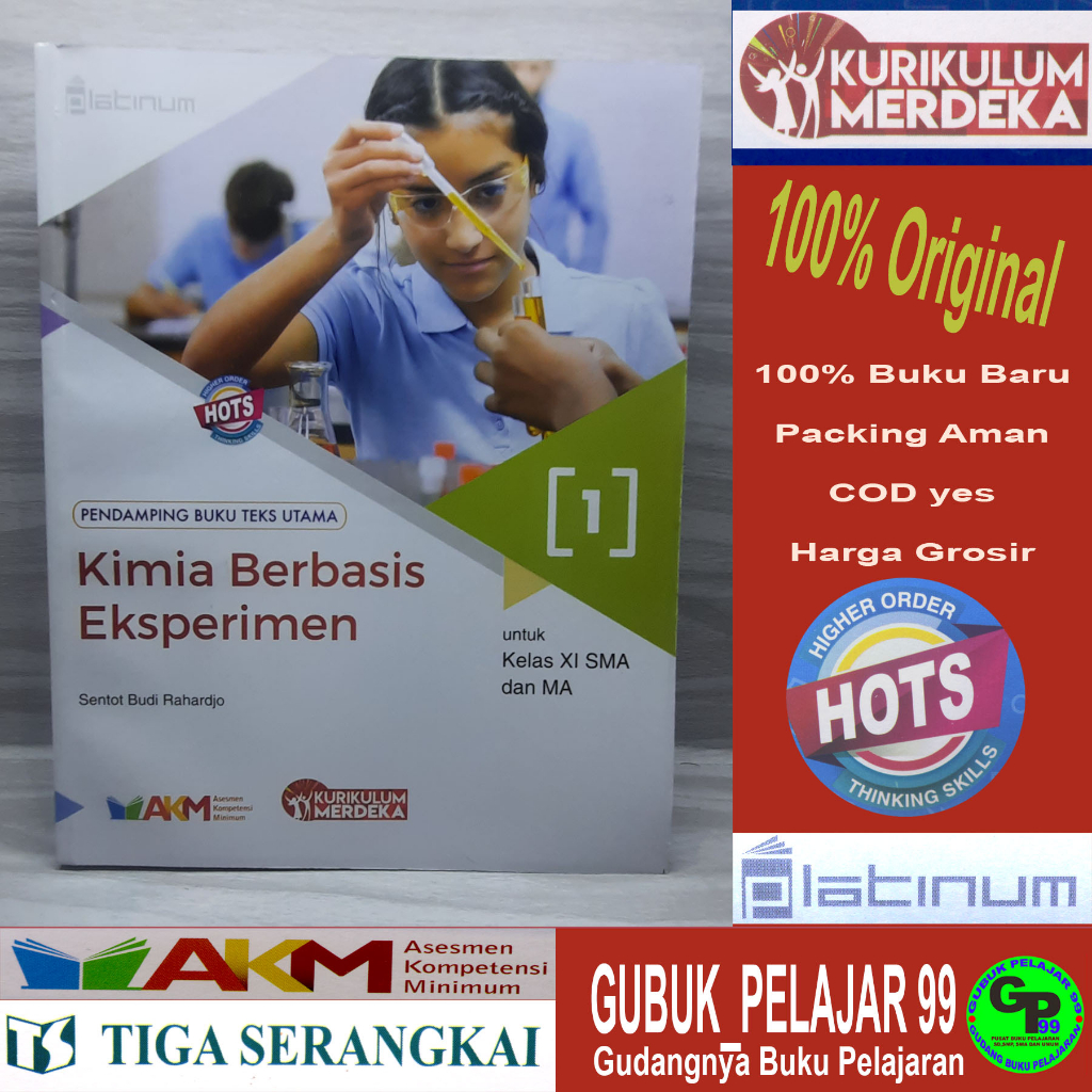 Jual Buku Paket KIMIA Berbasis Eksperimen 1 Kelas 11/XI SMA/MA Kurikulum Merdeka Platinum PT ...