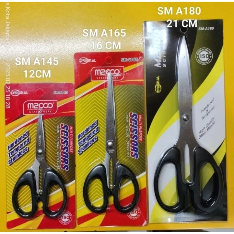 Jual STA328 Gunting Besar Sedang M2000 Hitam Stainless Steel ...