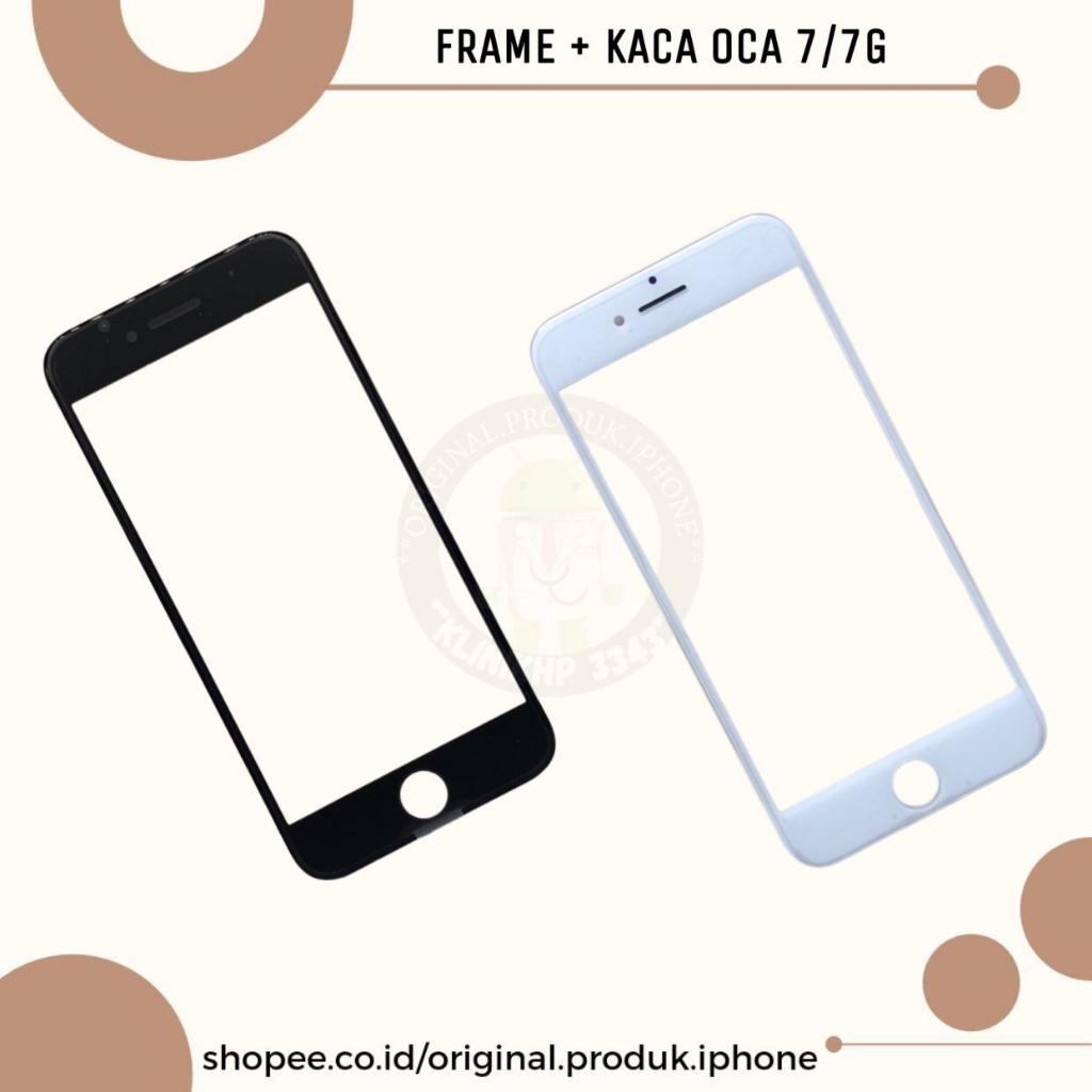 Jual KACA OCA + FRAME KACA LCD IP 7/7G FULLSET LEM | Shopee Indonesia