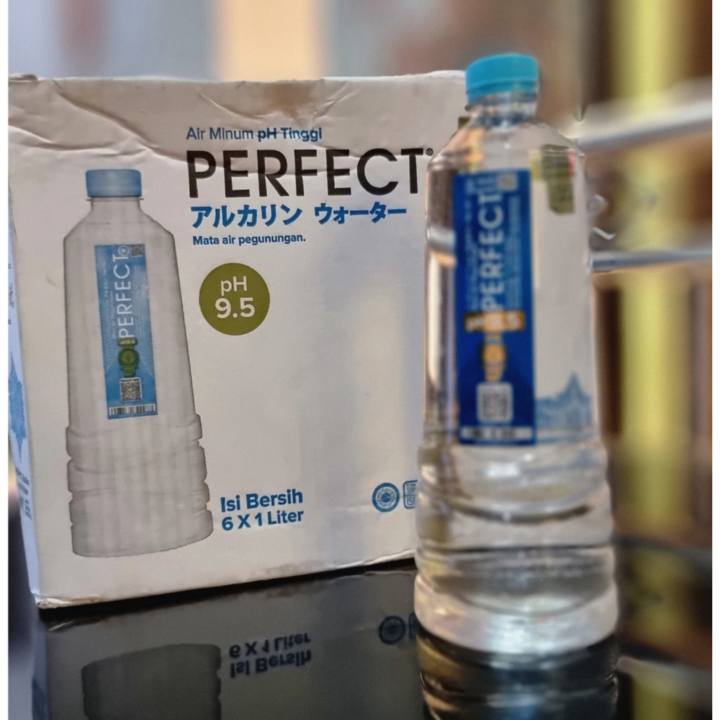 Jual Perfect Natural Alkaline Water 1000 ml/box isi 6 Botol | Shopee ...