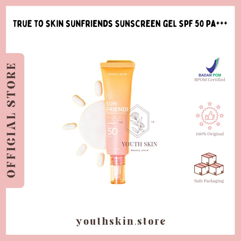 Jual True to Skin Sunfriends Sunscreen Gel SPF 50 PA++++ | Shopee Indonesia