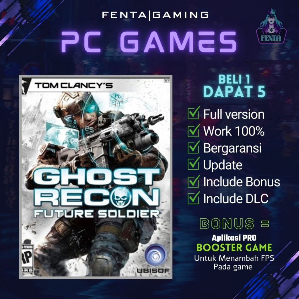 Jual TOM CLANCYS GHOST RECON FUTURE SOLDIER COMPLETE EDITION - GAME PC ...