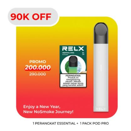 Jual RELX Bundle Essential White Device and Pod (Isi 1 Pod) | Shopee ...