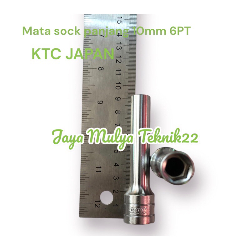 Jual KTC mata sock panjang 10mm 6PT 1/2 inch / kunci sock ktc japan original B4L-10 / alat ...