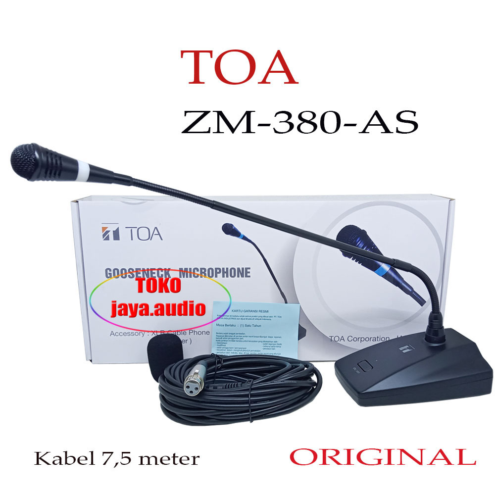 Jual MIC MEJA TOA ZM 380 AS MIC PODIUM MIC MIMBAR MIK PODIUM ORIGINAL TOA | Shopee Indonesia