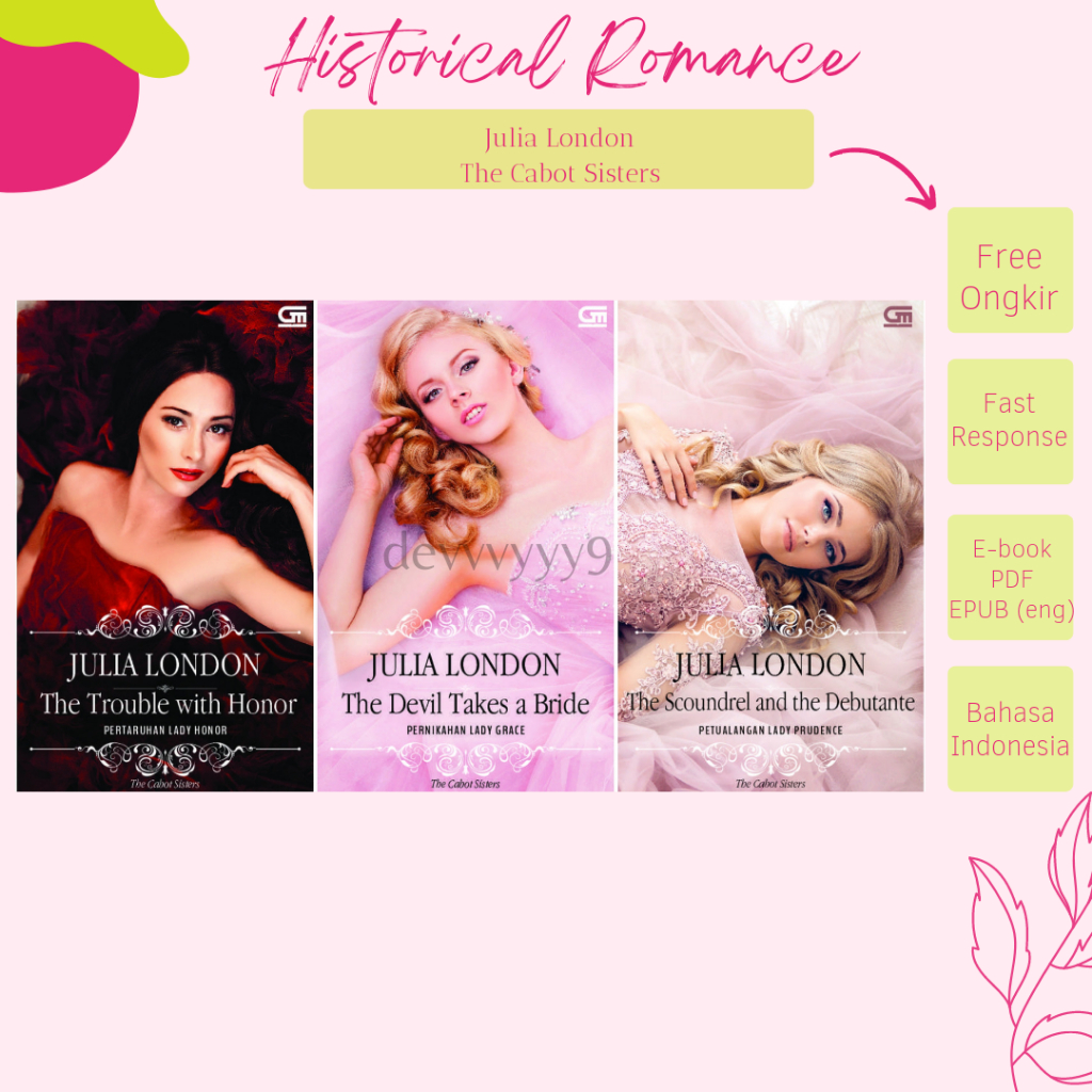 Jual (Indonesia) Novel Julia London The Cabot Sisters Terjemahan (The ...