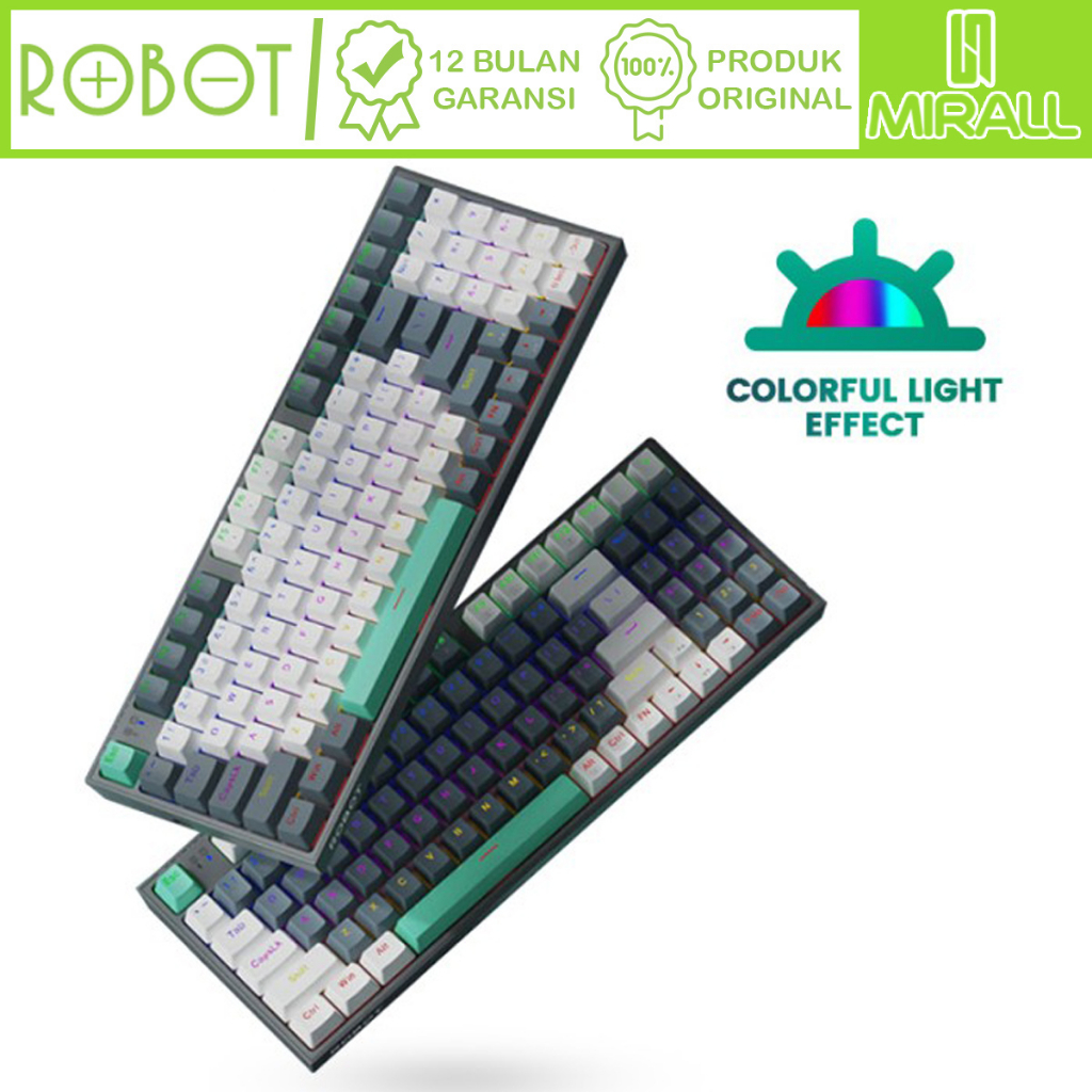 Jual ROBOT WORKMATE II Keyboard Mechanical Wired Gaming 94 Keys PBT ...