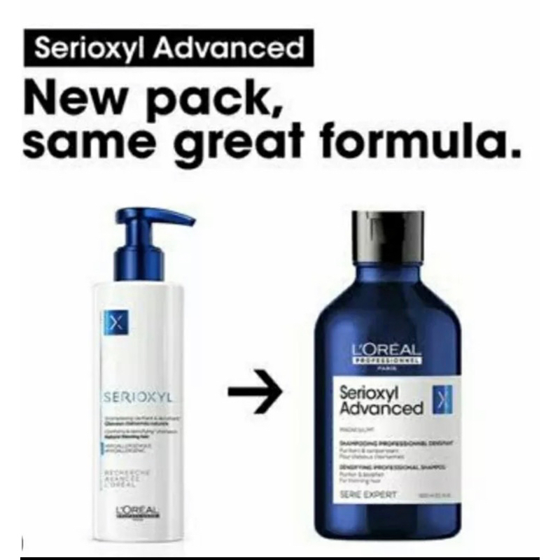 Jual Loreal professional serioxyl advanced hair shampoo 300ml | Shopee ...