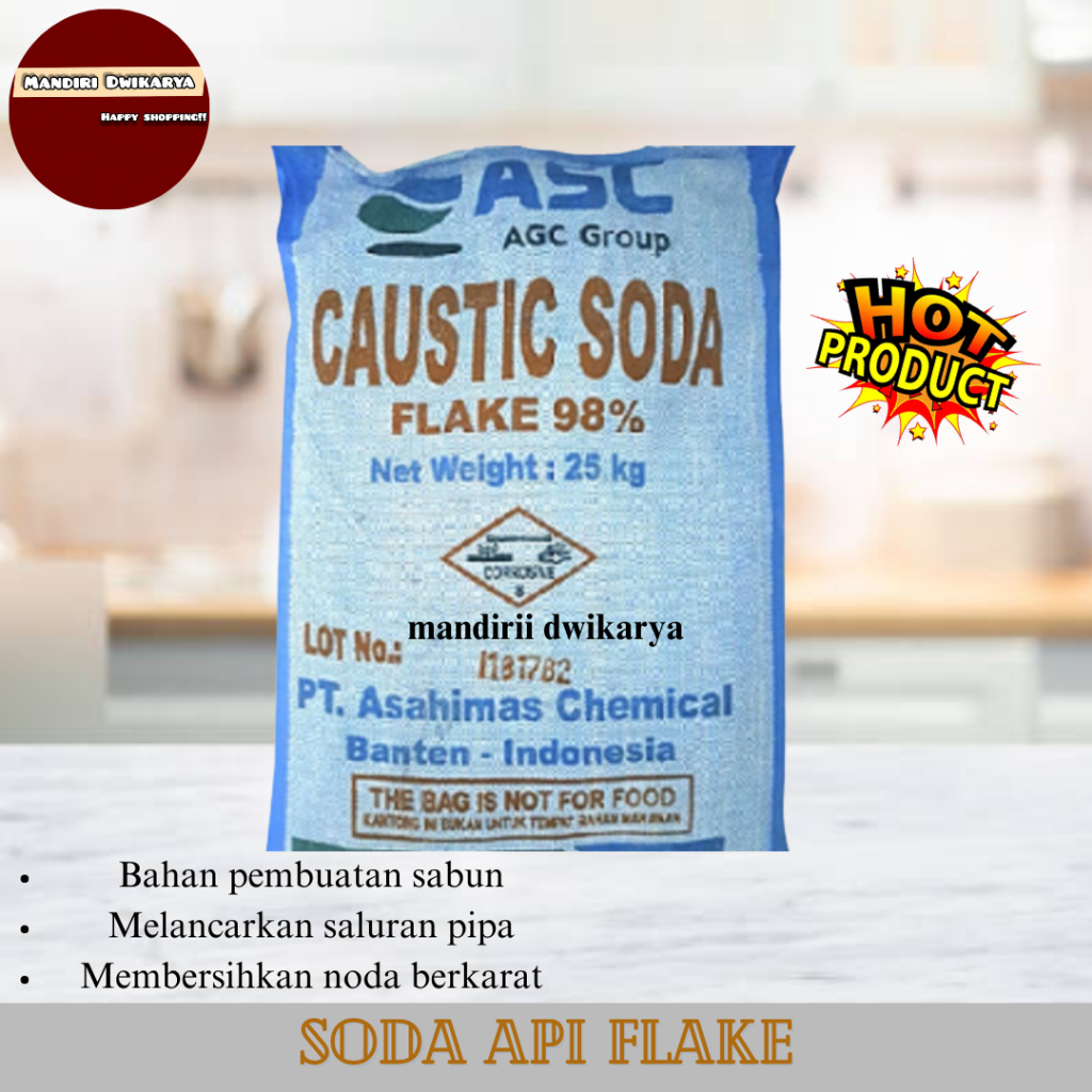 Jual Soda api / Caustic Soda flake / asahi (25 KG) | Shopee Indonesia