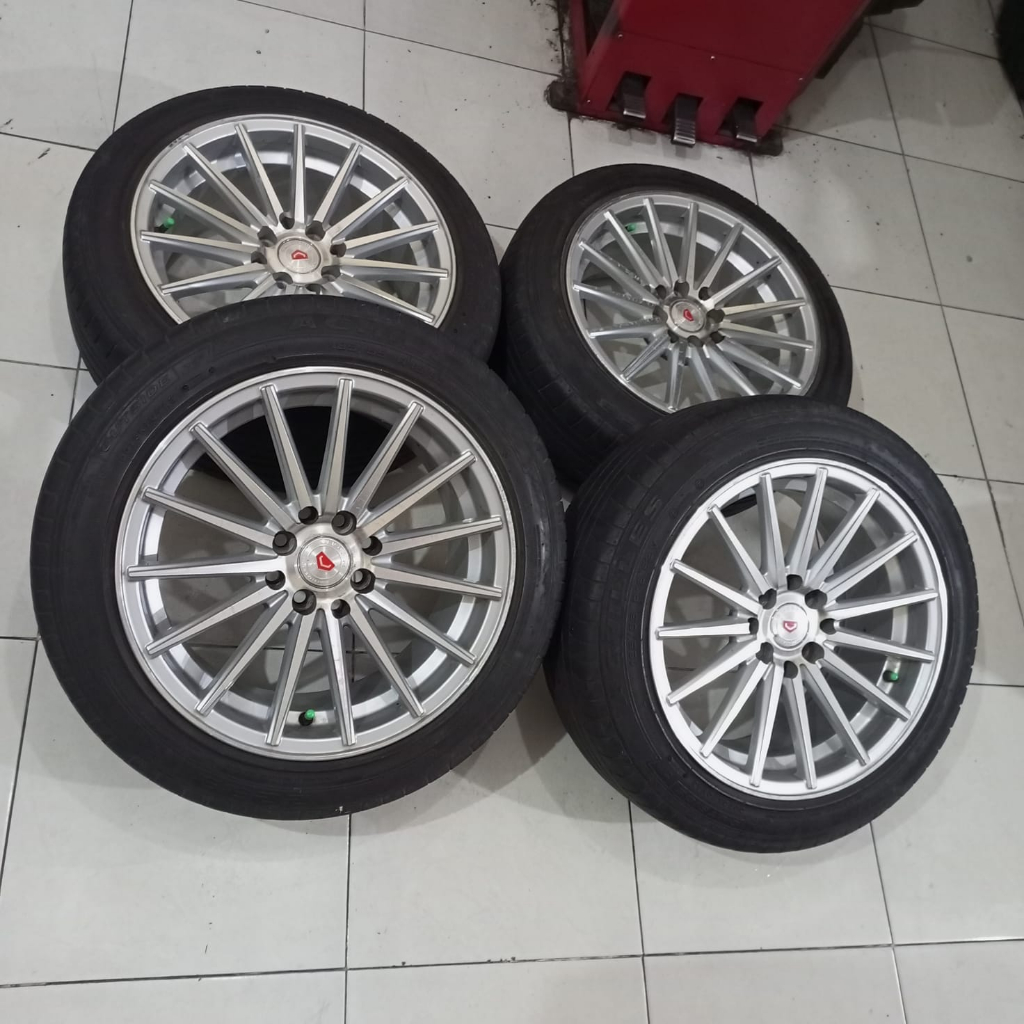 Jual Velg Mobil Bekas Ring 16 Vossen Lebar 7 Lobang Baut 4 Et35 Ban 185 55 R16 Achiles | Shopee ...