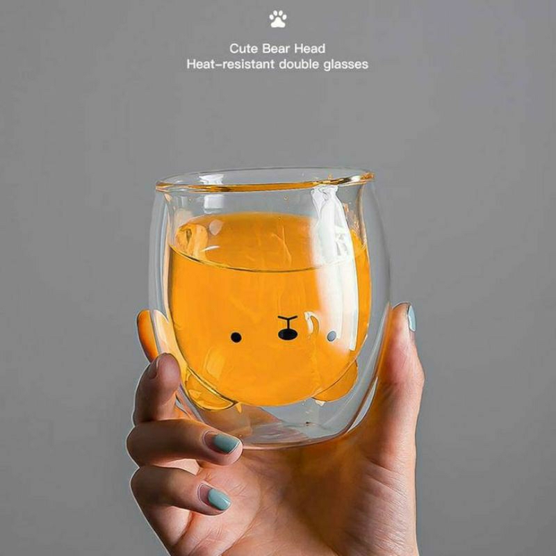 Jual double layer glass heat resistant | Shopee Indonesia