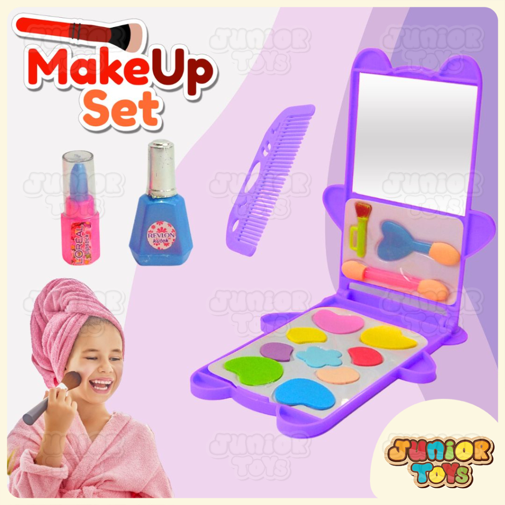 Jual Mainan Make Up Anak Perempuan Tanpa Serbuk Aman Hanya Spons Mini ...