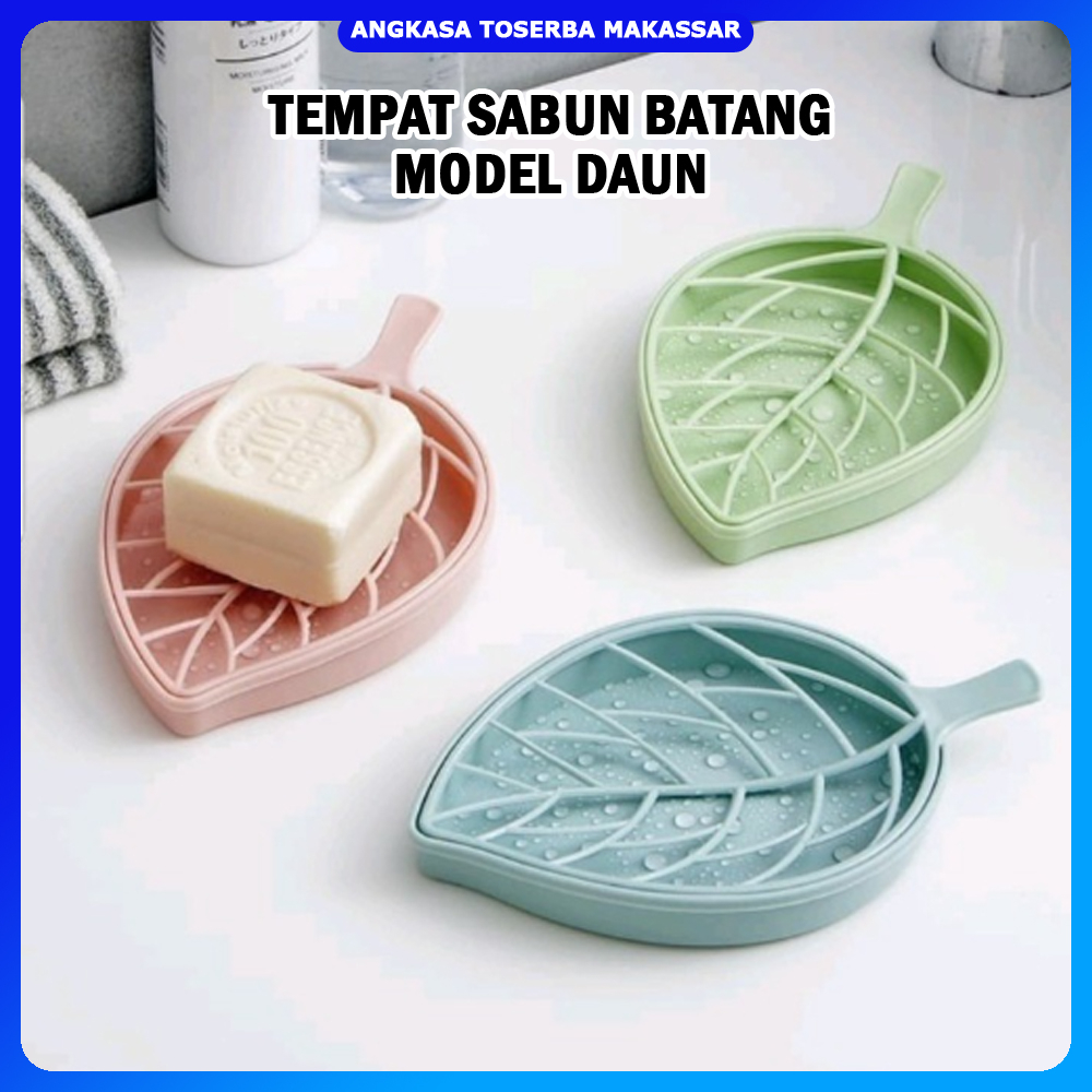 Jual Tempat Sabun Batang Model Daun Organizer Kamar Mandi Holder / TS01 ...