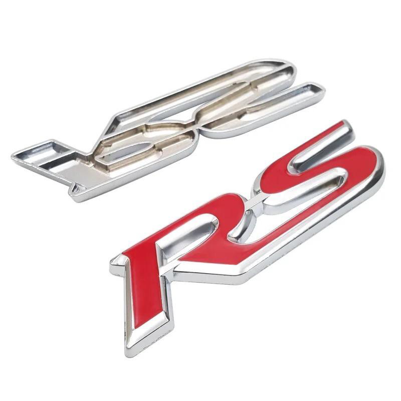 Jual Emblem Mobil HRV Tulisan RS Merah Full metal 8.2cm | Shopee Indonesia