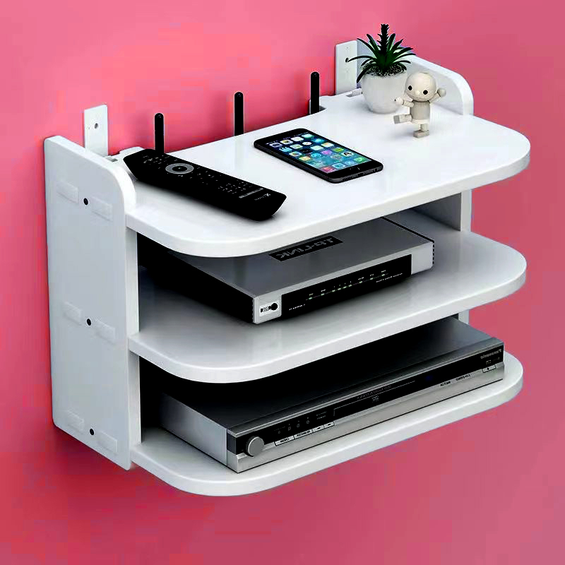 Jual rak router wifi stb set top box tempel dinding minimalis | Shopee ...