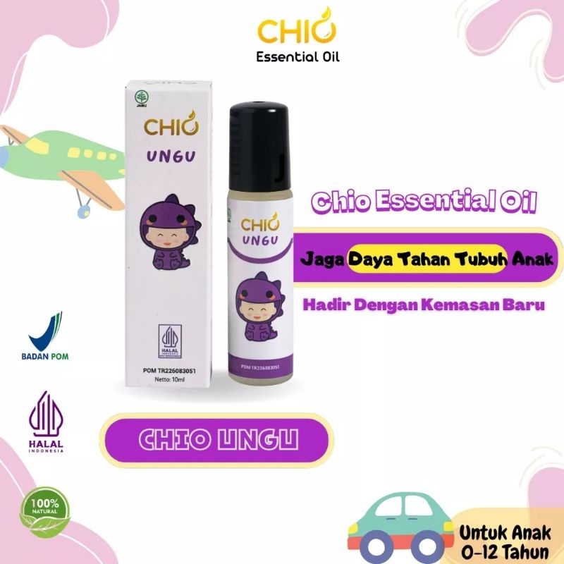 Jual Chio Essential Oil Roll on (kemasan dino putih) | Shopee Indonesia