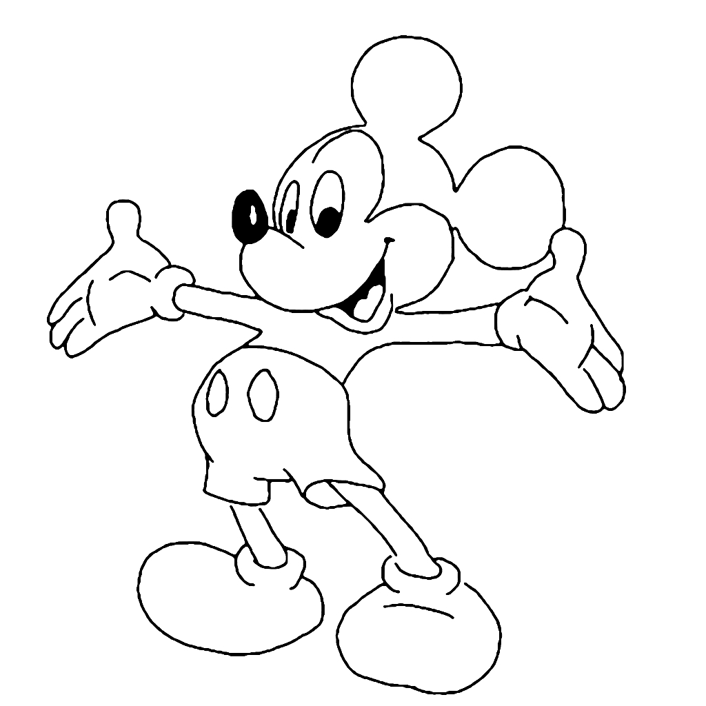 Jual Gambar Sketsa Mewarnai / Mickey Mouse / Part 3 / Gambar Sketsa ...