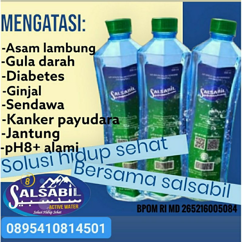 Jual Air salsabil organik isi 4 botol menstabilkan asam lambung ...