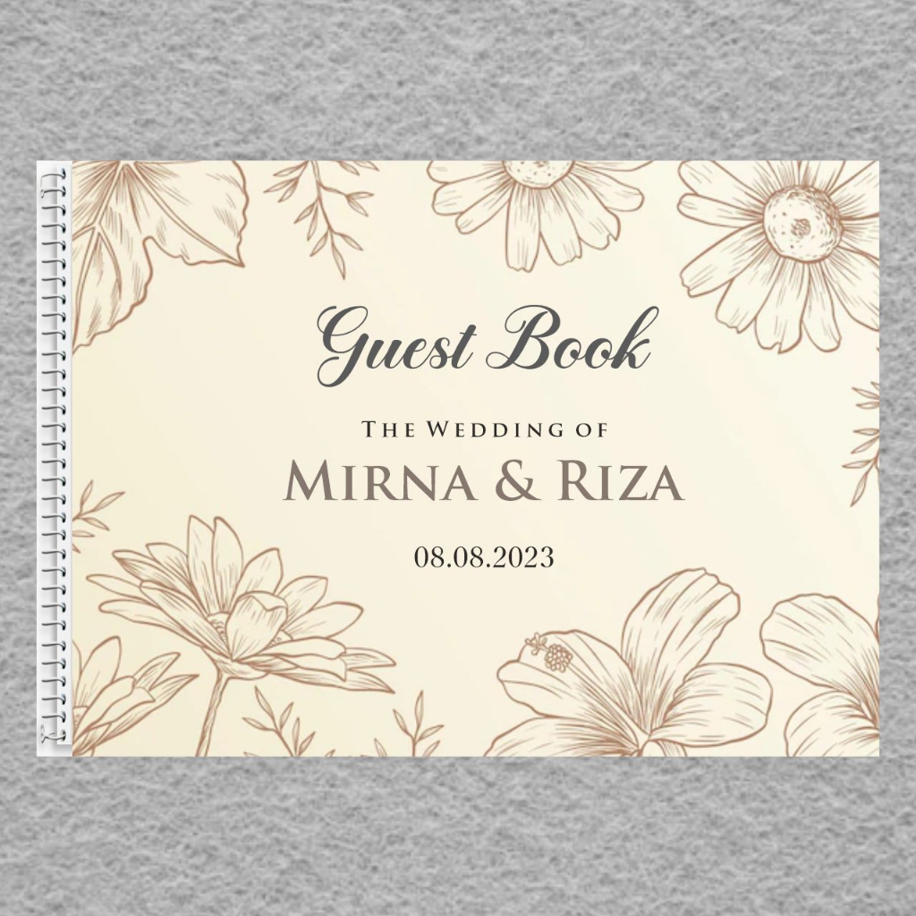 Jual Buku Tamu Pernikahan CUSTOM / wedding Guest Book / wedding book ...
