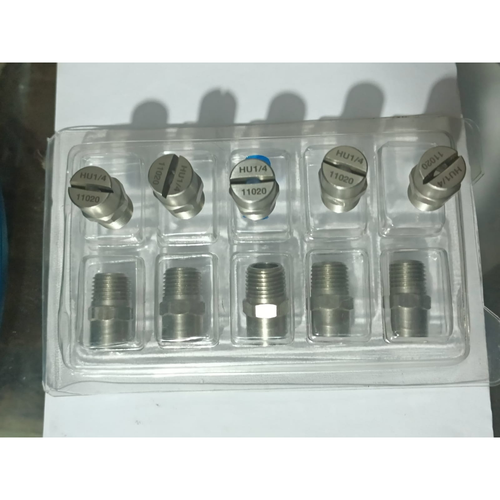 Jual Nozzle Jet Flat Fan Spray V1/4 Jet Flat Fan Spray Nozzle (1/4 ...