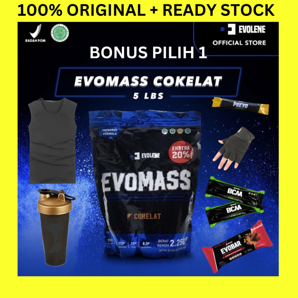 Jual EVOLENE EVOMASS 5LBS / 2,250 GRAM EVOLENE EVO MASS SUPLEMEN ...