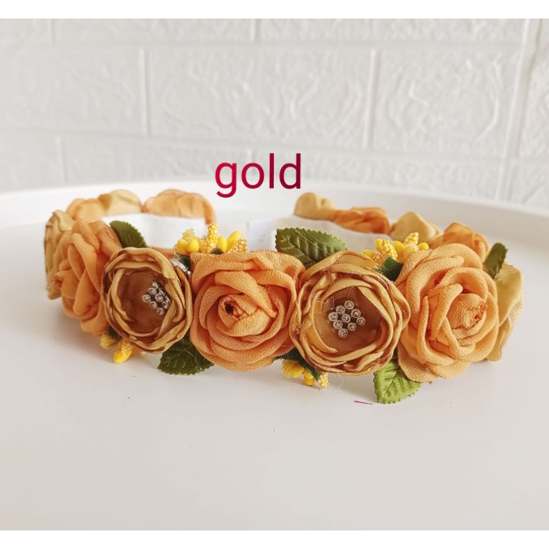 Jual Mahkota Bunga Hijab Bando Bunga Melingkar - Arina Flower crown ...