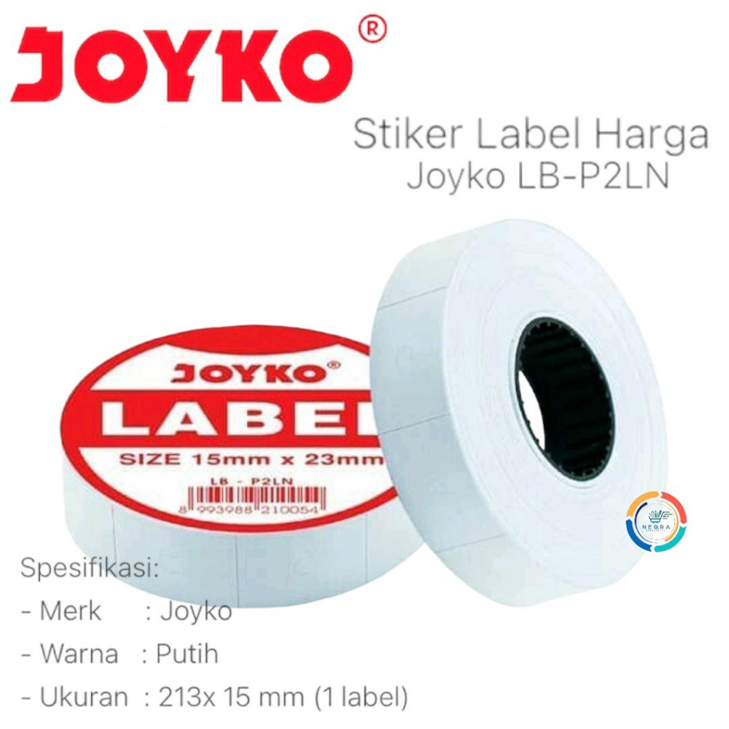 Jual Kertas Price Label/Label Harga Joyko LB-P2LN 2 LINE/BARIS (Per 1 ...