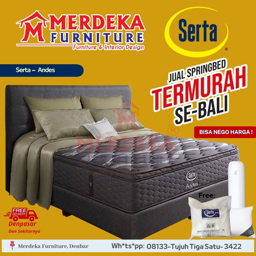 Jual Promo Kasur Serta ~ Andes | Spring Bed 160x200|Free Bantal ...