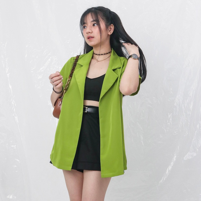 Jual CIERRA OUTER SHORT SLEEVE (WO001) | Shopee Indonesia
