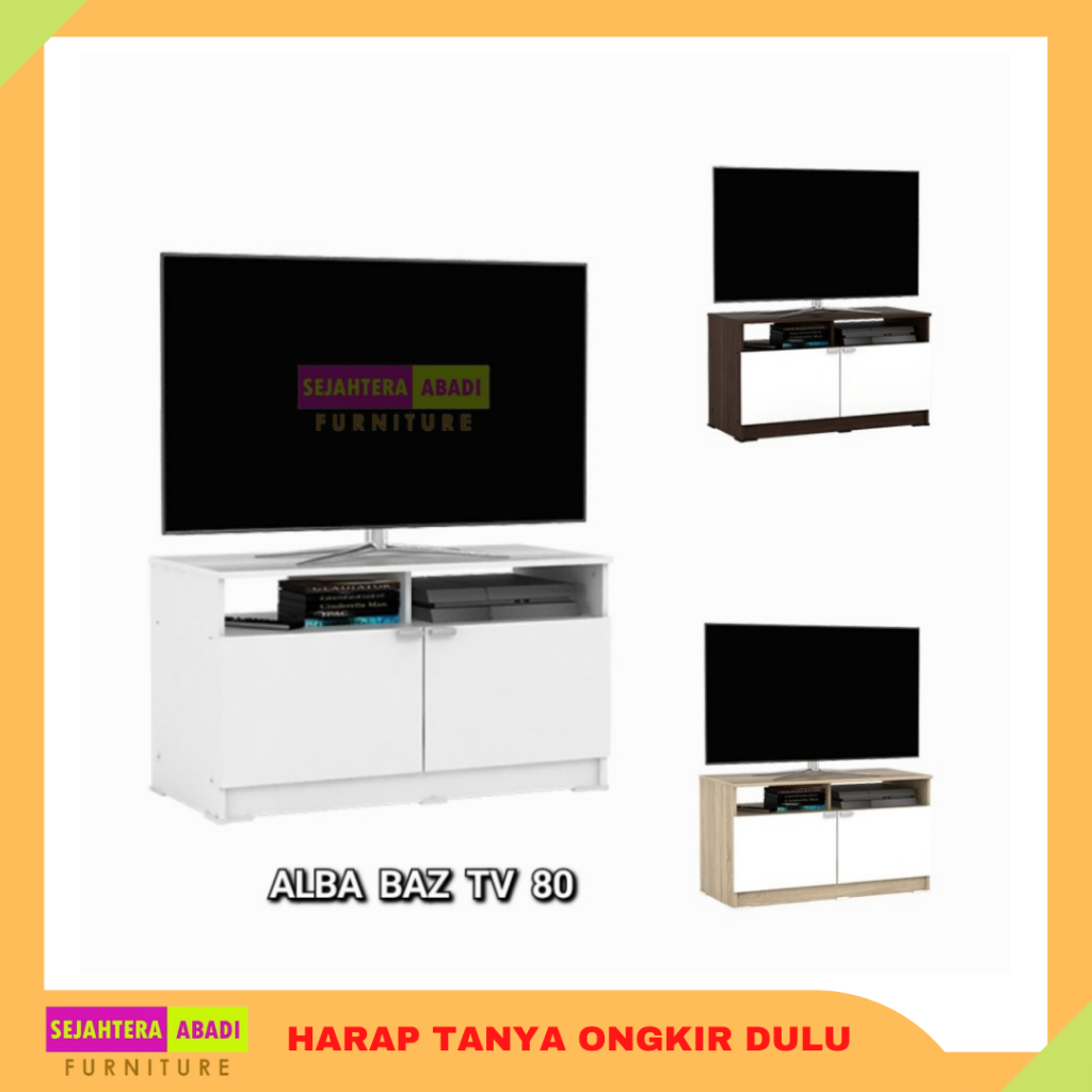 Jual rak tv besar minimalis meja tv alba bas tv80 metropolis by ...