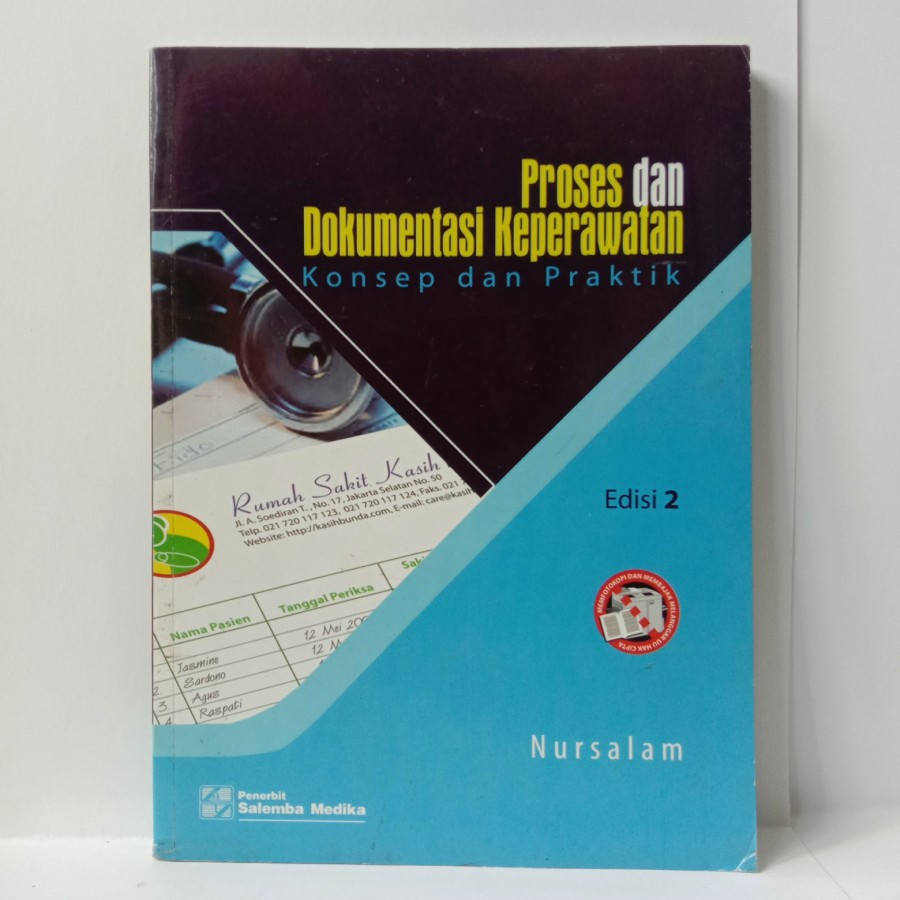 Jual Buku Proses dan Dokumentasi Keperawatan konsep dan praktik Edisi 2 Oleh Nursalam | Shopee ...