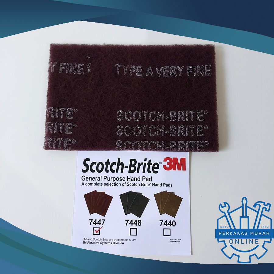 Jual Amplas Sabut 3M 7447 Scotch Brite Scouring Pad 6x9 Inch | Shopee ...