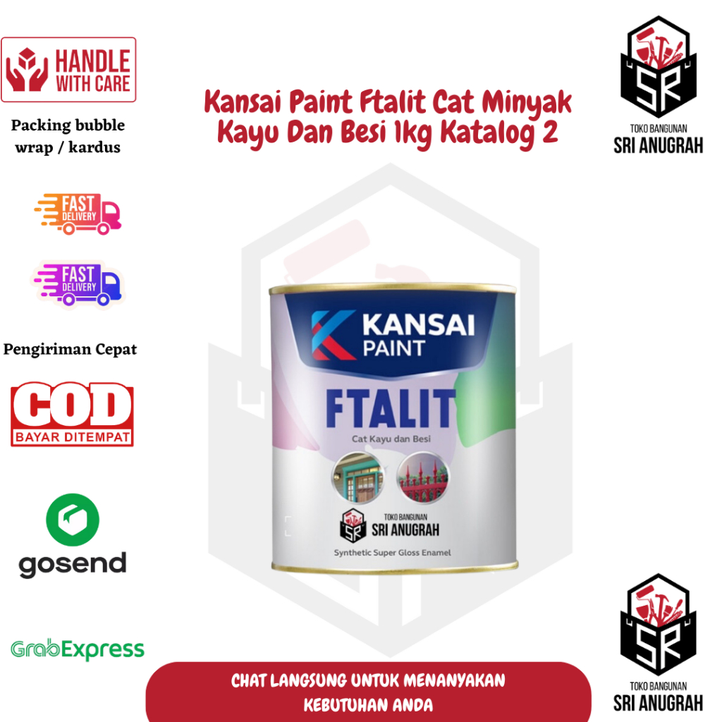 Jual Kansai Paint Ftalit Cat Minyak Kayu Dan Besi 1kg Katalog 2 ...