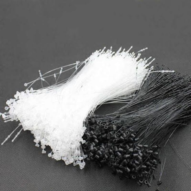 Jual Loop pin hang tag plastik string pin tag lock pin plastik snap ...