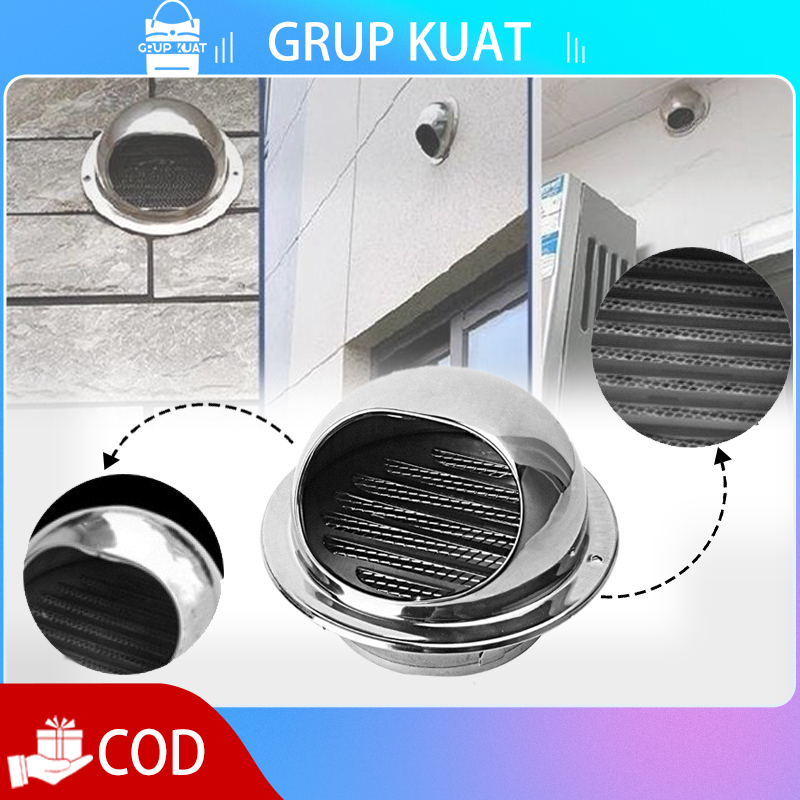 Jual Wall Air Vent Grille Ducting Ventilasi Udara Exhaust Stainless ...