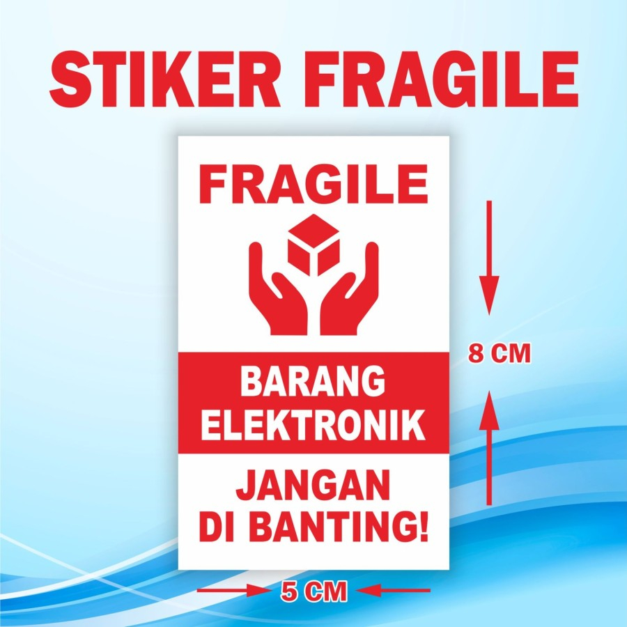 Jual Sticker Fragile Barang Elektronik - 100 pcs | Shopee Indonesia