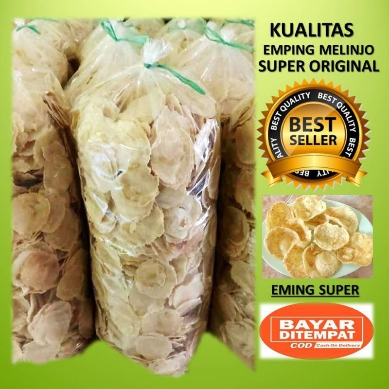 Jual EMPING MELINJO KUALITAS SUPER ORIGINAL 1KG ASLI MENES PANDEGLANG ...