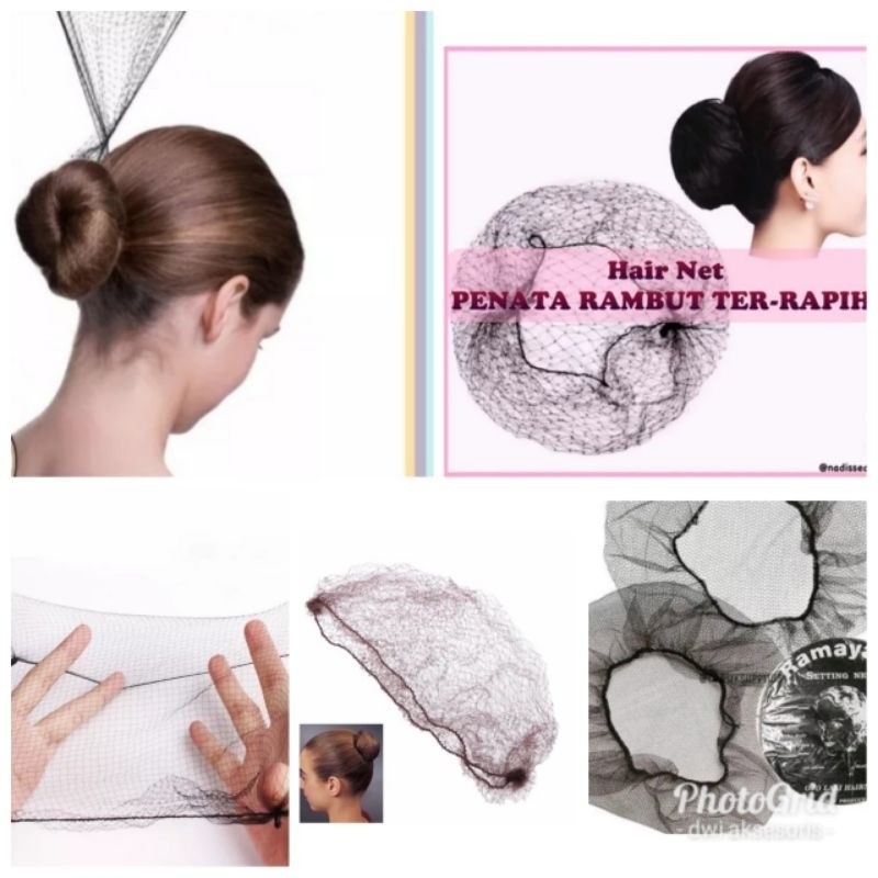 Jual Harnet jaring sanggul rambut hairdo | Shopee Indonesia
