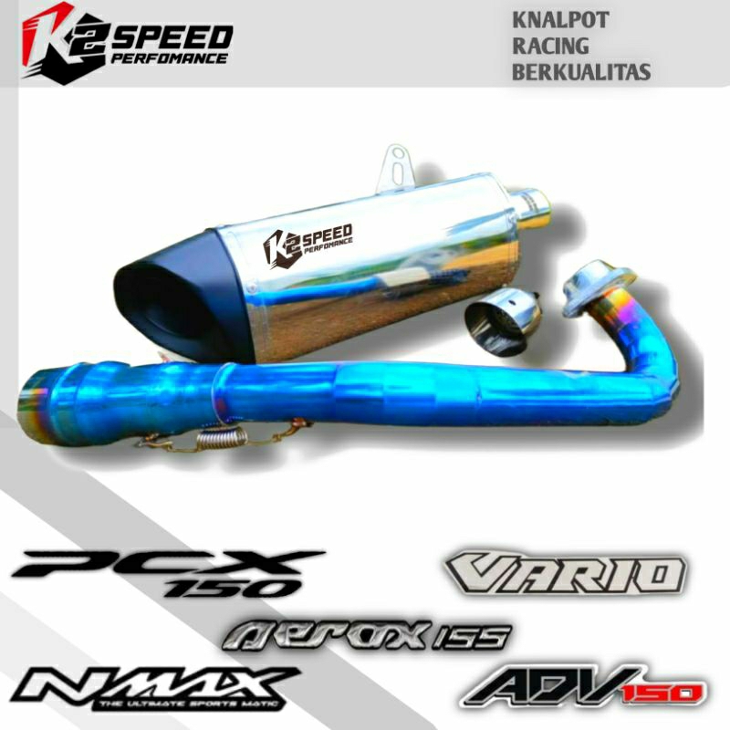 Jual knalpot racing matic aerox, nmx, pcx, vario, scoopy dll original ...