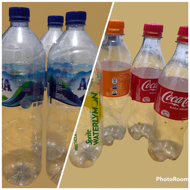 Jual Botol Plasik Bekas Minuman Bersih ukuran 1 L/1.5 L dan 400mL ...