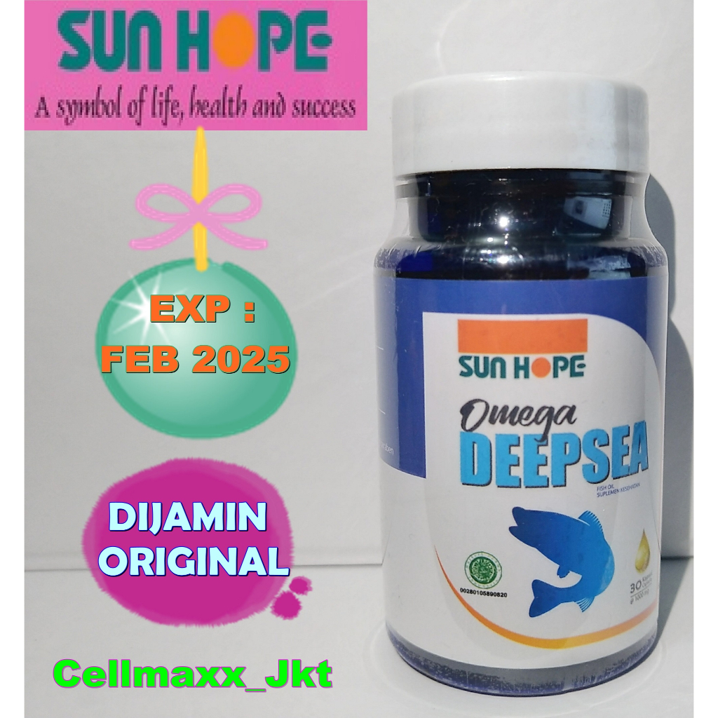 Jual SUN HOPE DEEP SEA - SUNHOPE - OMEGA 3 MINYAK IKAN SALMON | Shopee ...
