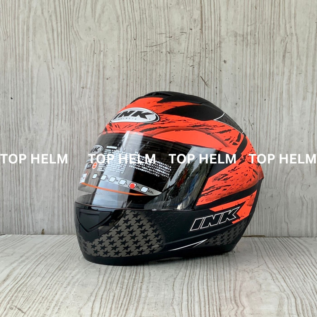 Jual HELM INK CL MAX MOTIF 7 \INK FULL FACE | Shopee Indonesia