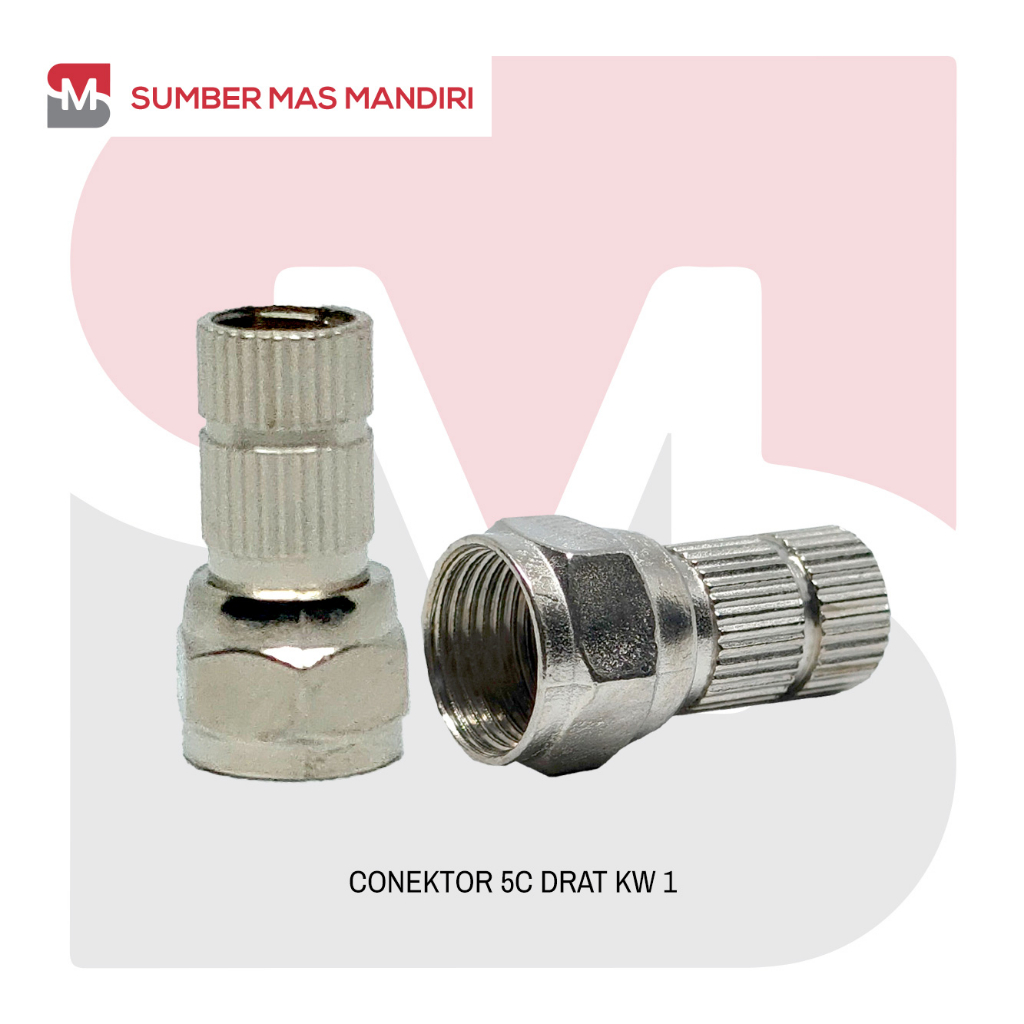 Jual KONEKTOR F 5C DRAT / KONEKTOR JACK RG6 F DRAT | Shopee Indonesia