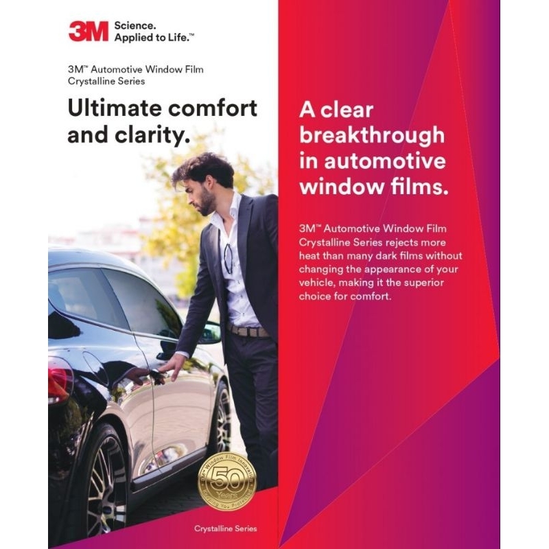 Jual kaca film 3M Crystalline Original garansi Resmi kaca Bagian depan windshield | Shopee Indonesia