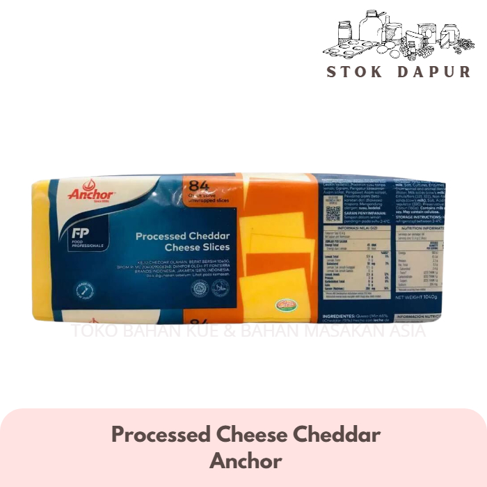 Jual Anchor Cheddar Cheese Slices 1 Kg Repack | Shopee Indonesia