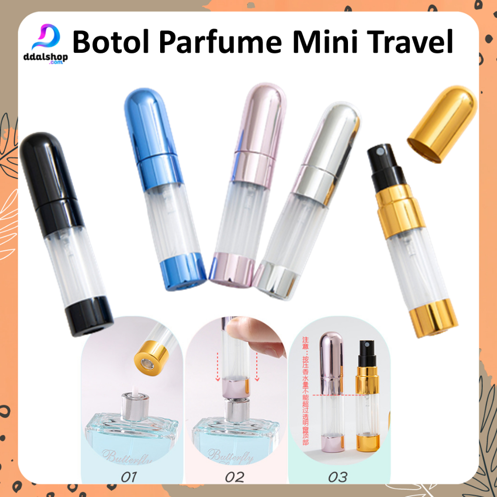 Jual Botol Parfum Kosong Travel Mini Refill Spray 5ml isi ulang Parfume ...
