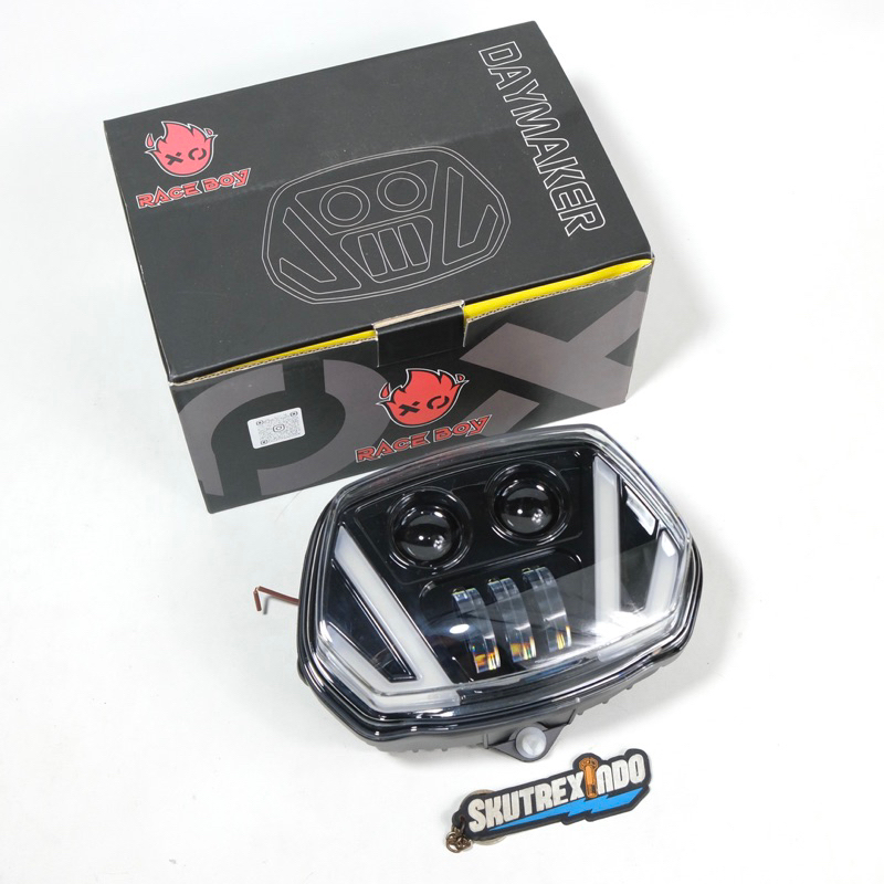 Jual Headlamp LED Daymaker RACE BOY Model HD Corse with Sein Vespa ...