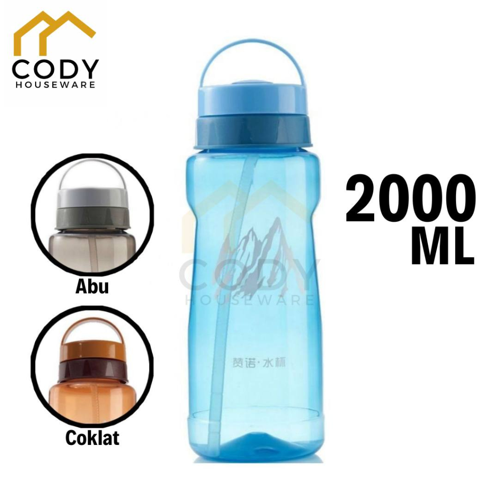 Jual CODY Botol Minum GUNUNG Jumbo 2 Liter - Tempat Air Minum 2000 ml Besar | Shopee Indonesia