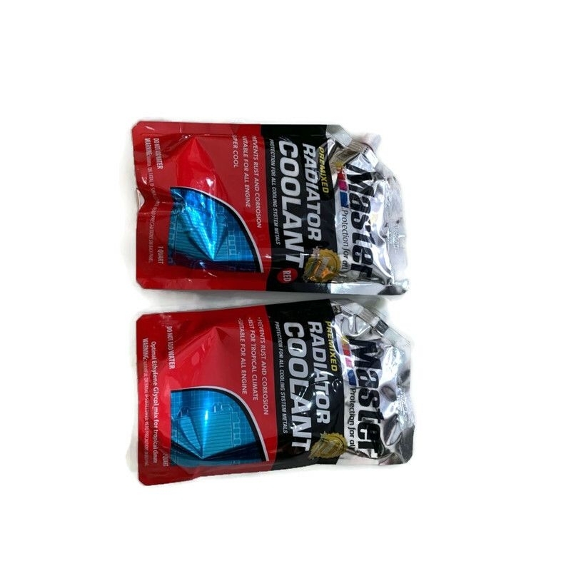 Jual Master Radiator Coolant Premixed Biru/Merah/Hijau Pouch/Quarts 1 ...